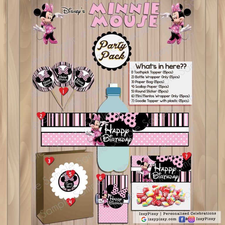 Minnie Mouse Party Pack – IzsyPizsy