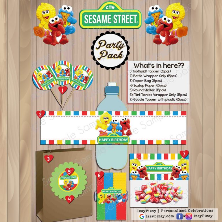 Sesame Street Party Pack – IzsyPizsy