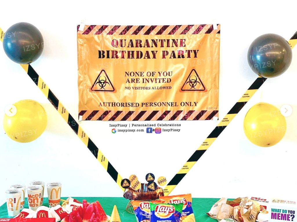 Quarantine Covid Birthday Party Decoration Props – IzsyPizsy